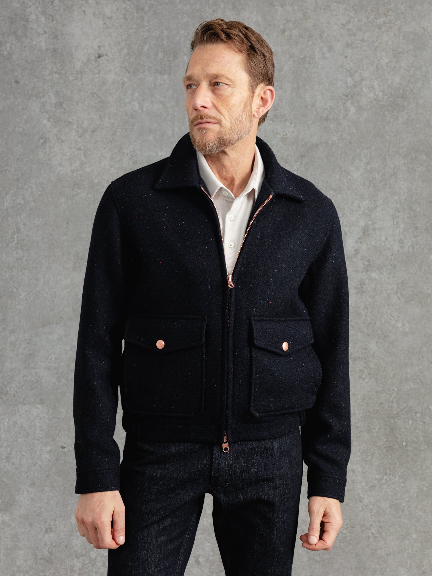The Harris Tweed Bomber - Ink