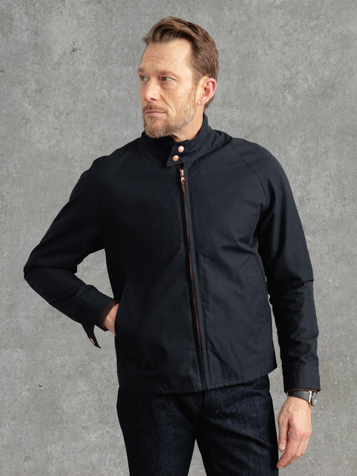 The Ventile® Harrington - Midnight Navy