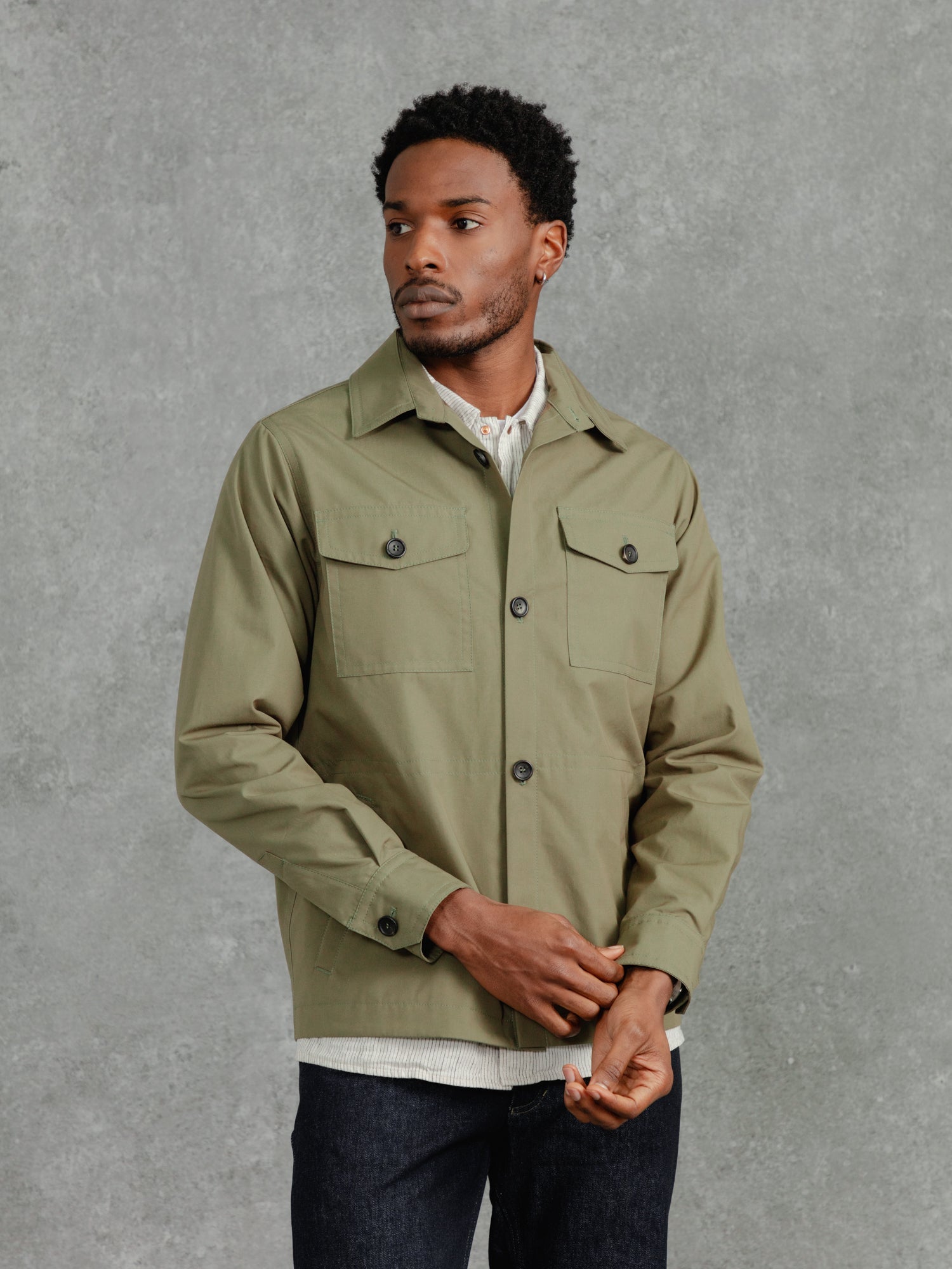 The Ventile® Piccadilly Shacket - Sage – PrivateWhite V.C.