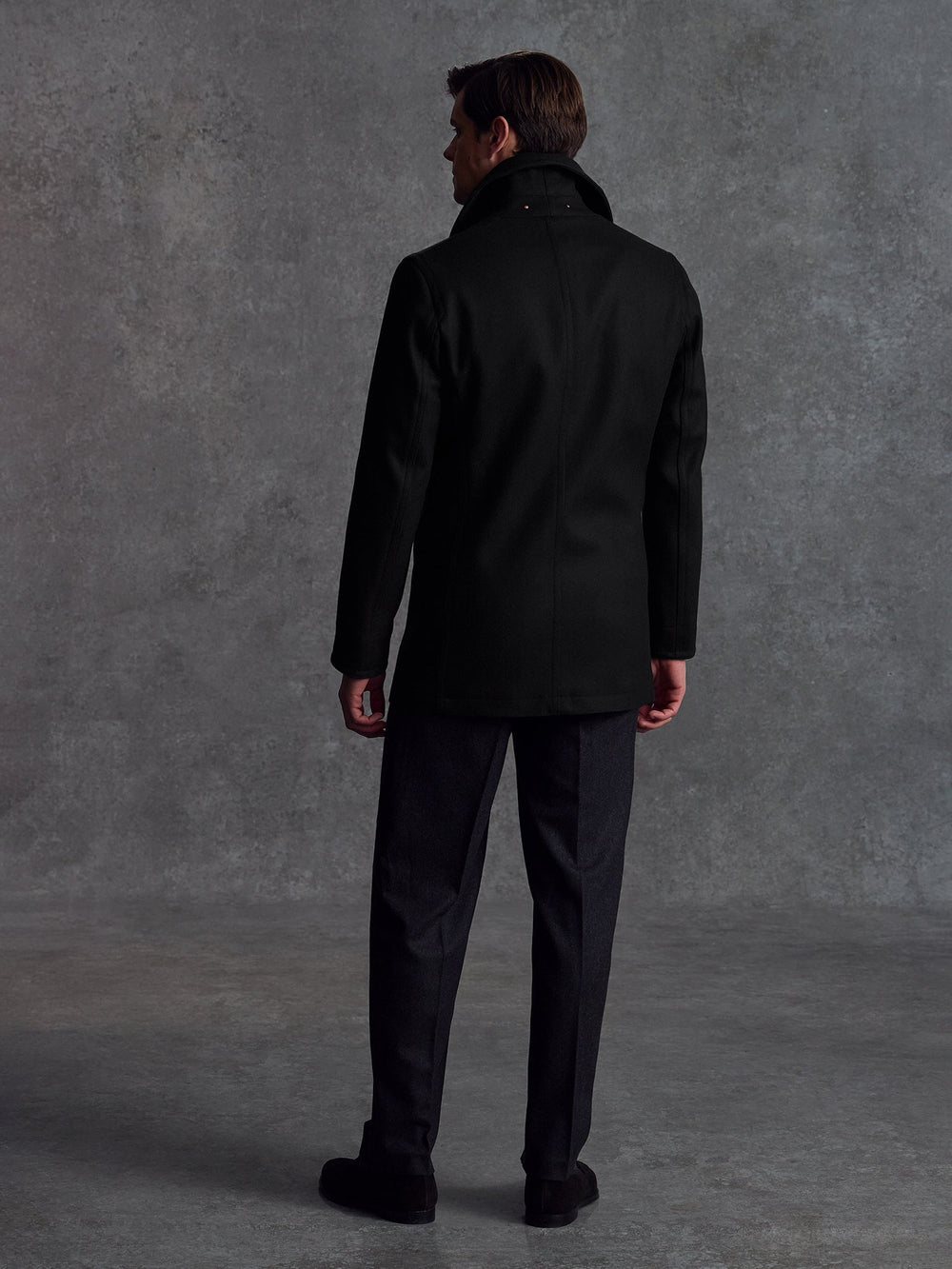 The Manchester Peacoat - Black