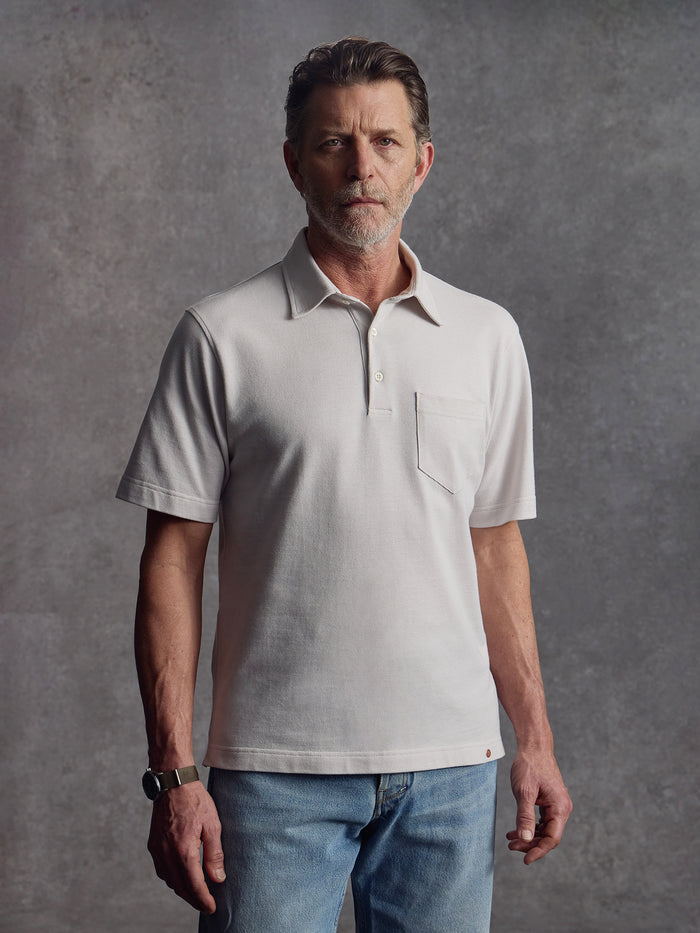 The Civvy Polo - Flake White